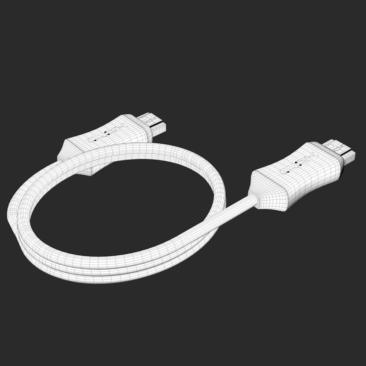 HDMI Cable 3D model | CGTrader