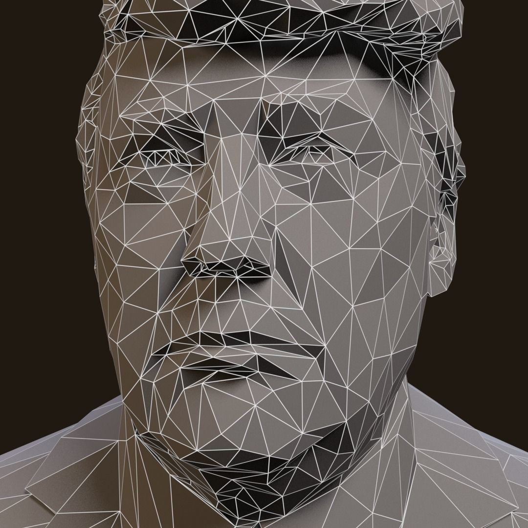 3D model Donald Trump bronze bust VR / AR / low-poly | CGTrader