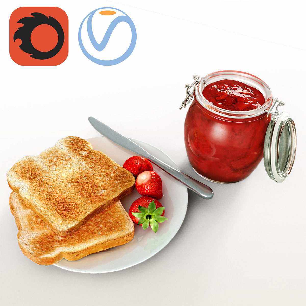 jam set 3D | CGTrader