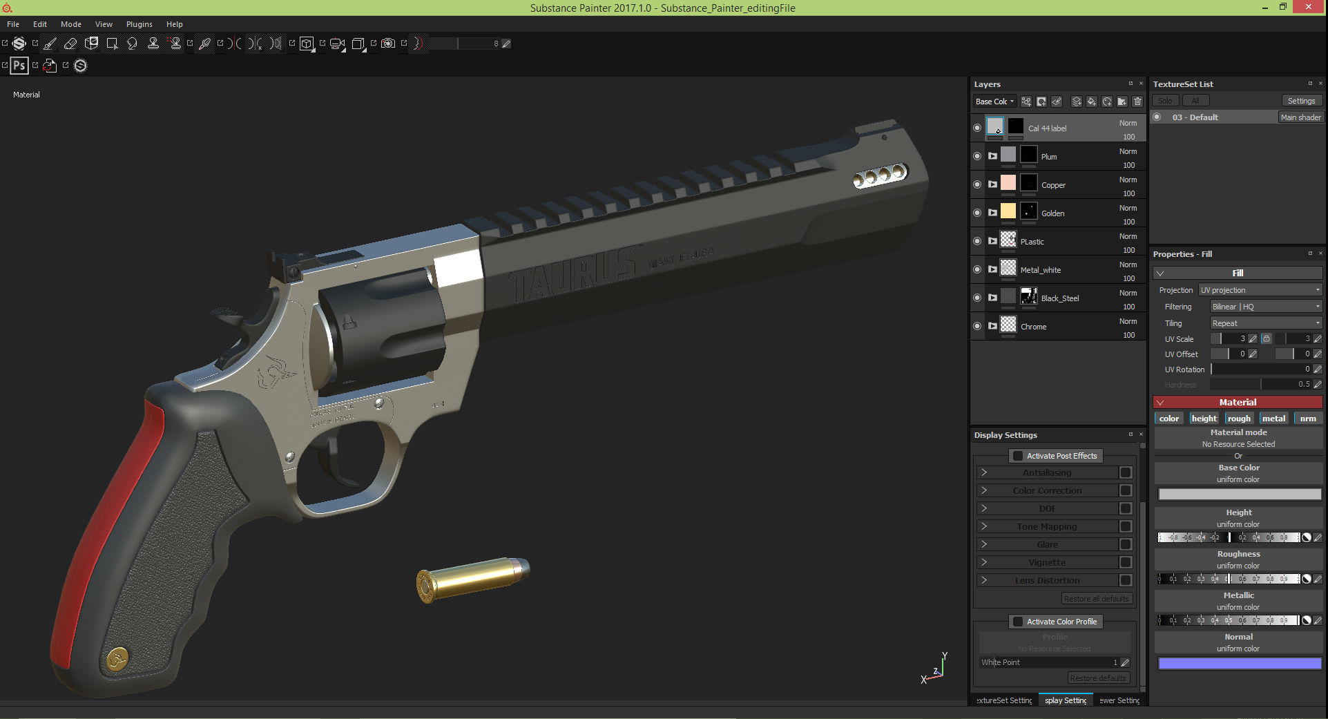 Taurus Raging Hunter 3D model animated rigged | CGTrader