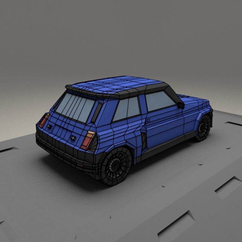 3D model Renault 5 Turbo from 1982 VR / AR / low-poly | CGTrader