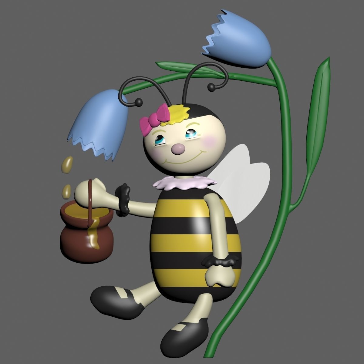 Cartoon Bee 3D model | CGTrader