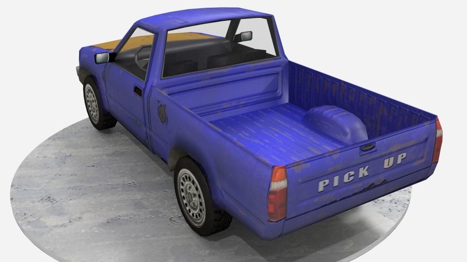 3D model Pick up truck VR / AR / low-poly | CGTrader