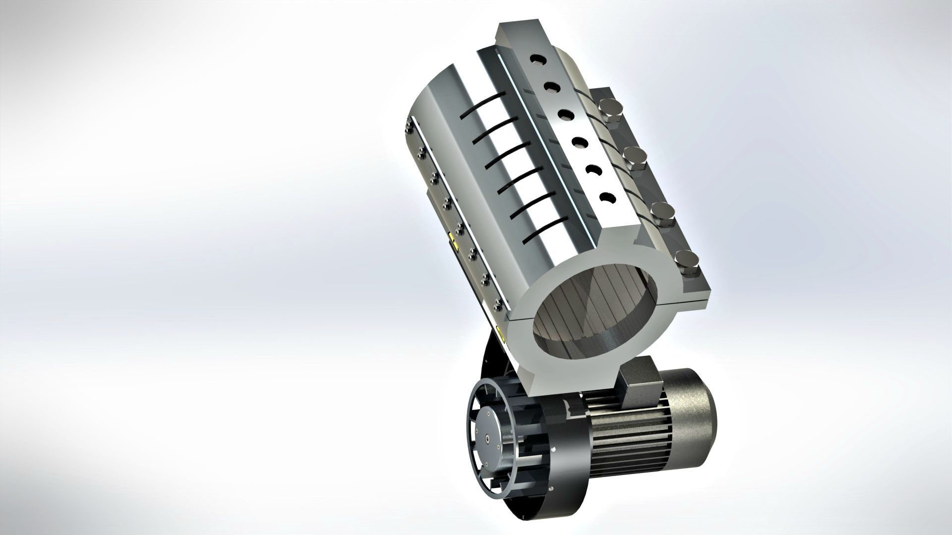 Plastic pipes extrusion machine free 3D model animated rigged | CGTrader
