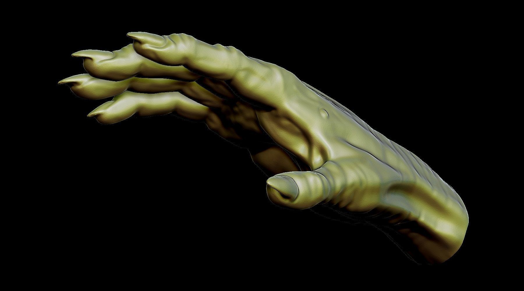 Creepy Monster Hand model for 3D print 3D model 3D printable | CGTrader