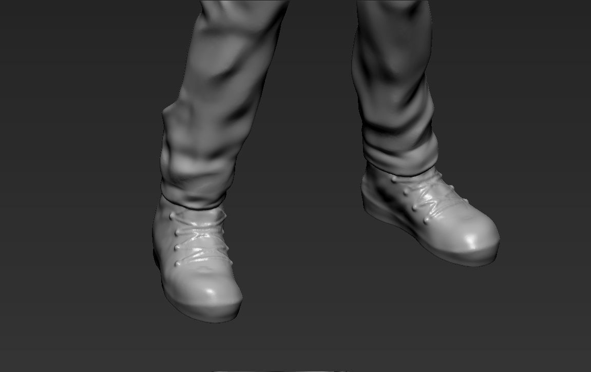 Tyler Durden Brad Pitt from Fight Club 3D printing ready 3D model 3D ...