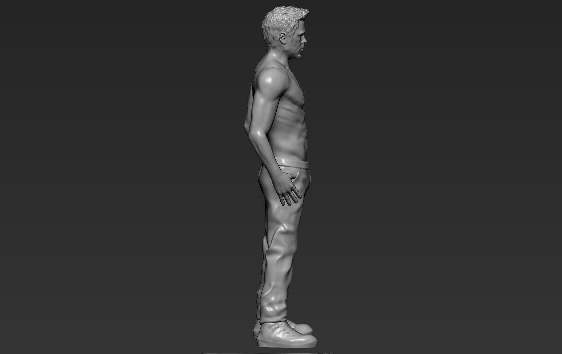 Tyler Durden Brad Pitt from Fight Club 3D printing ready 3D model 3D ...