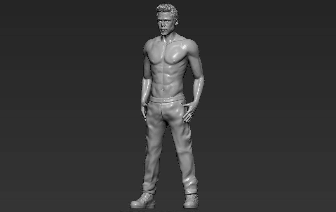 Tyler Durden Brad Pitt Fight Club for full color 3D printing 3D model ...