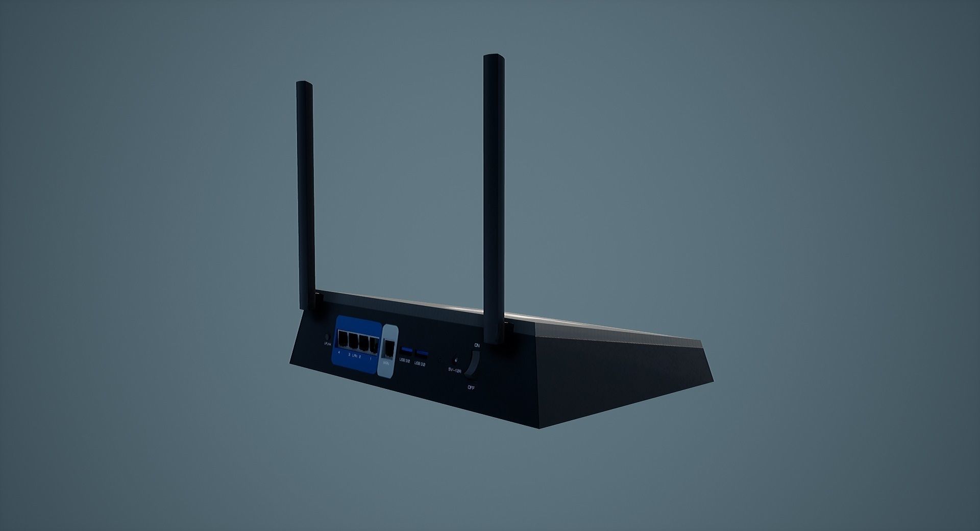 Modern Wifi Router game-ready asset free VR / AR / low-poly 3D model ...
