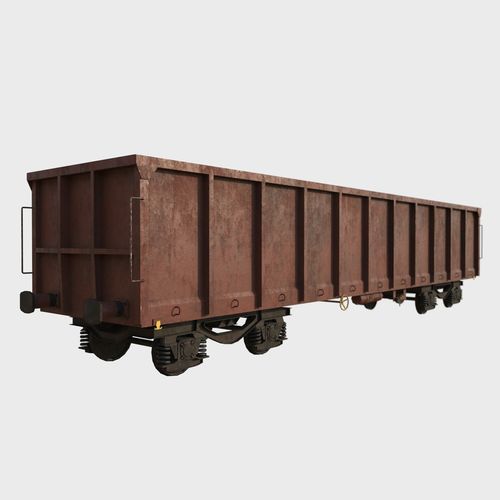 3D model Railcar Open Top VR / AR / low-poly | CGTrader