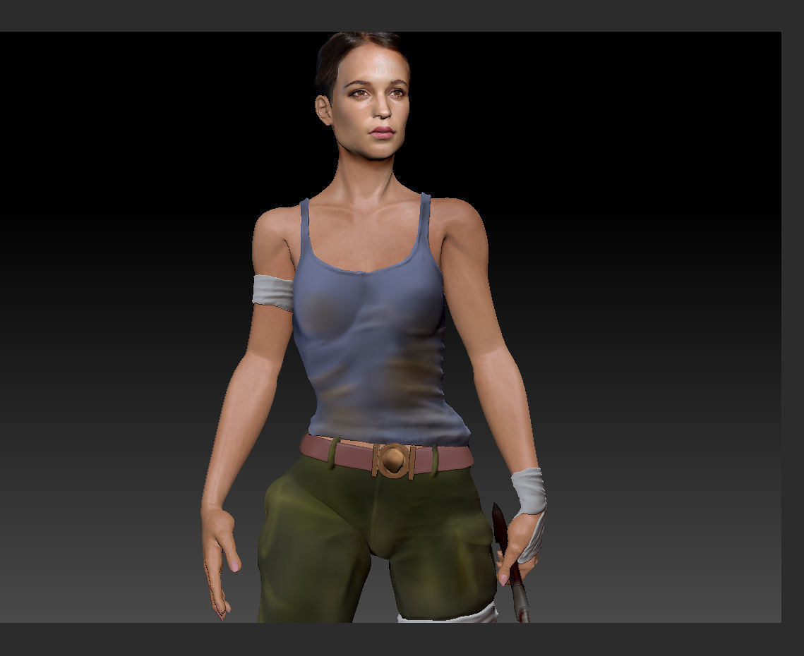Tomb Raider 2018 3D Model Lara Croft Alicia Vikander Textured 3D model ...