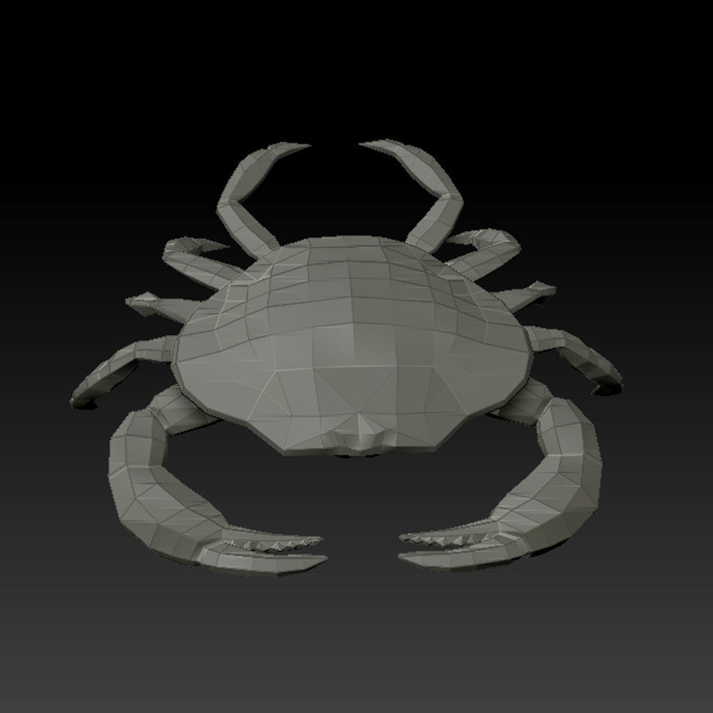 3D model 3D CRAB VR / AR / low-poly | CGTrader