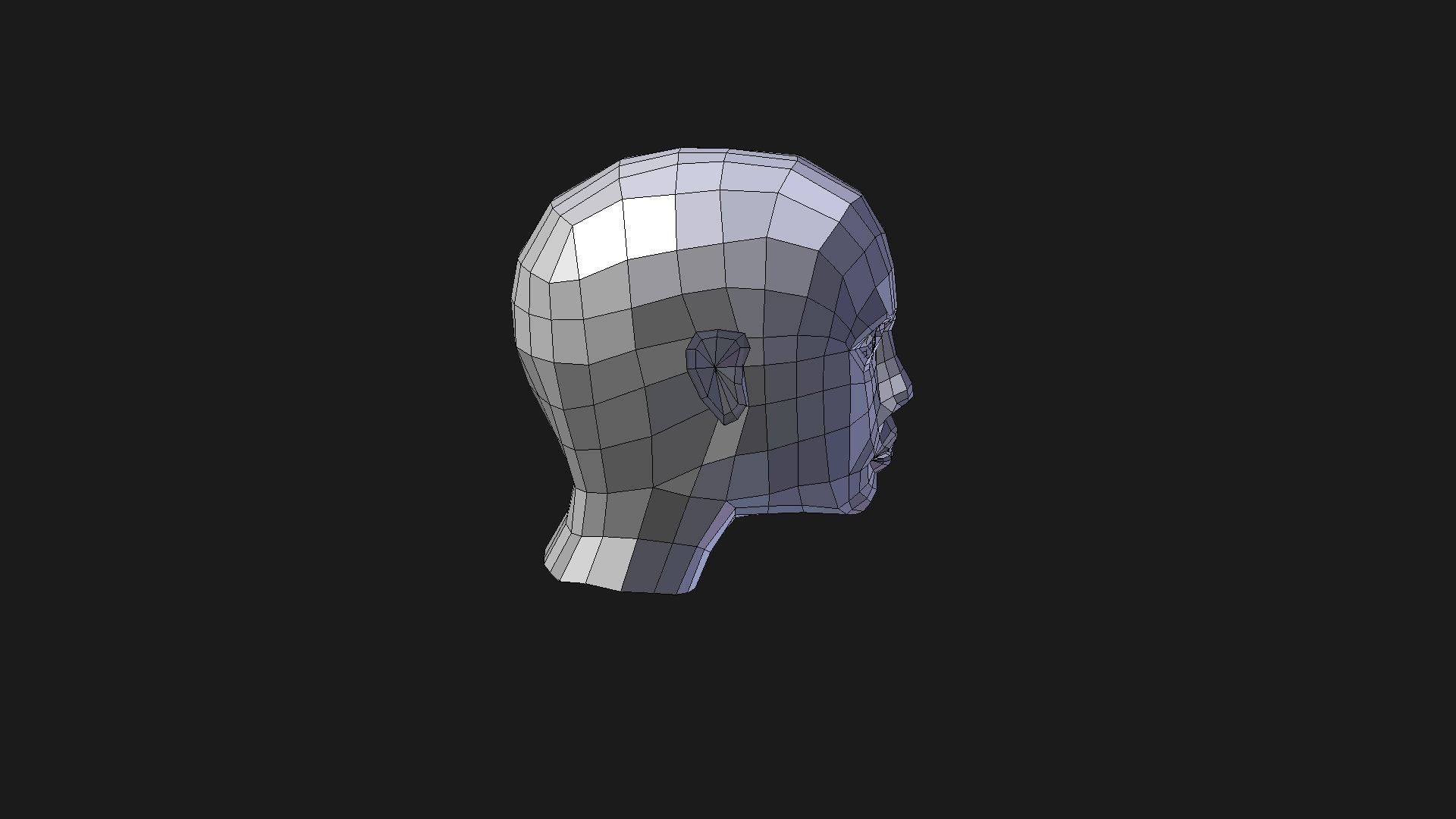 human head free VR / AR / low-poly 3D model | CGTrader