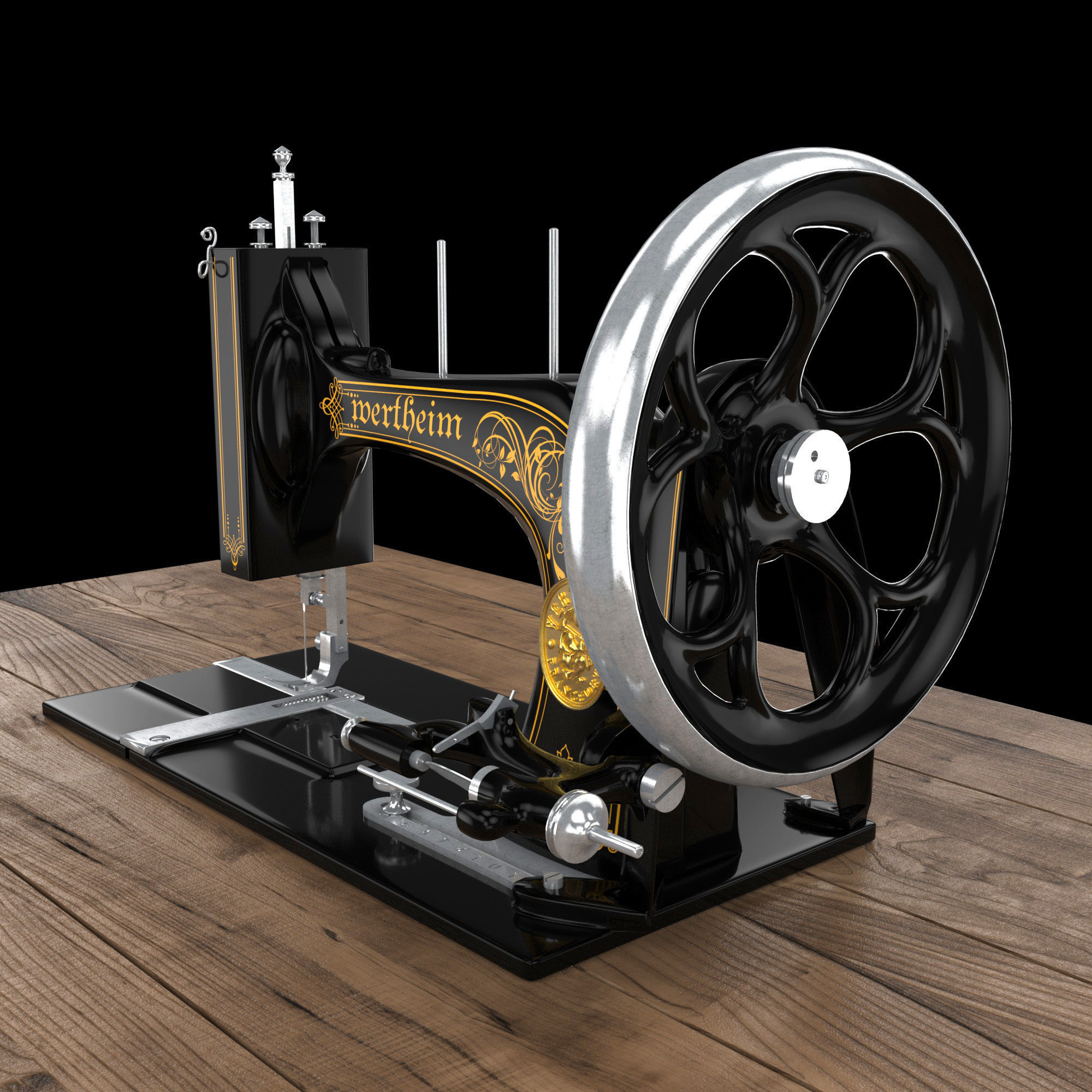 vintage sewing machine 3D model | CGTrader
