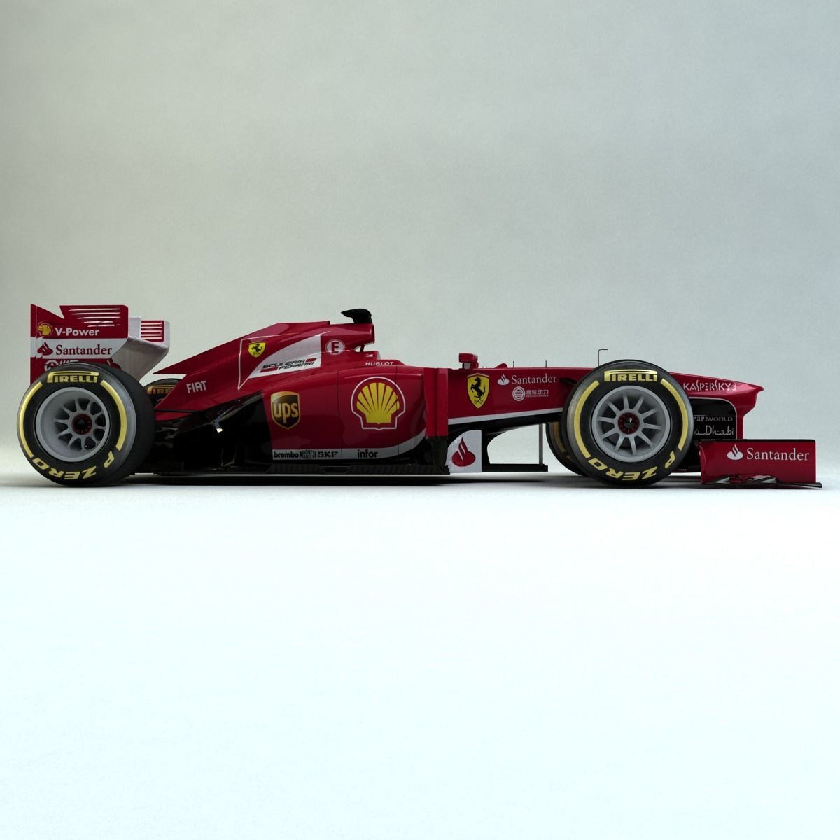 3D model 2013 Formula 1 Ferrari F138 VR / AR / low-poly | CGTrader