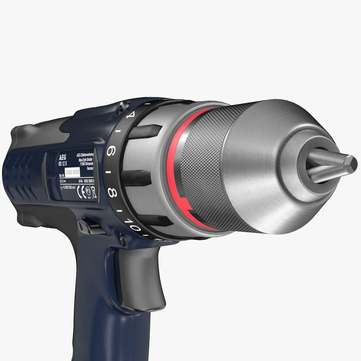 AEG screwdriver 3D model | CGTrader
