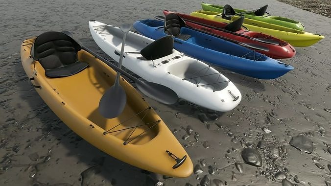 3D model Kayak VR / AR / low-poly | CGTrader