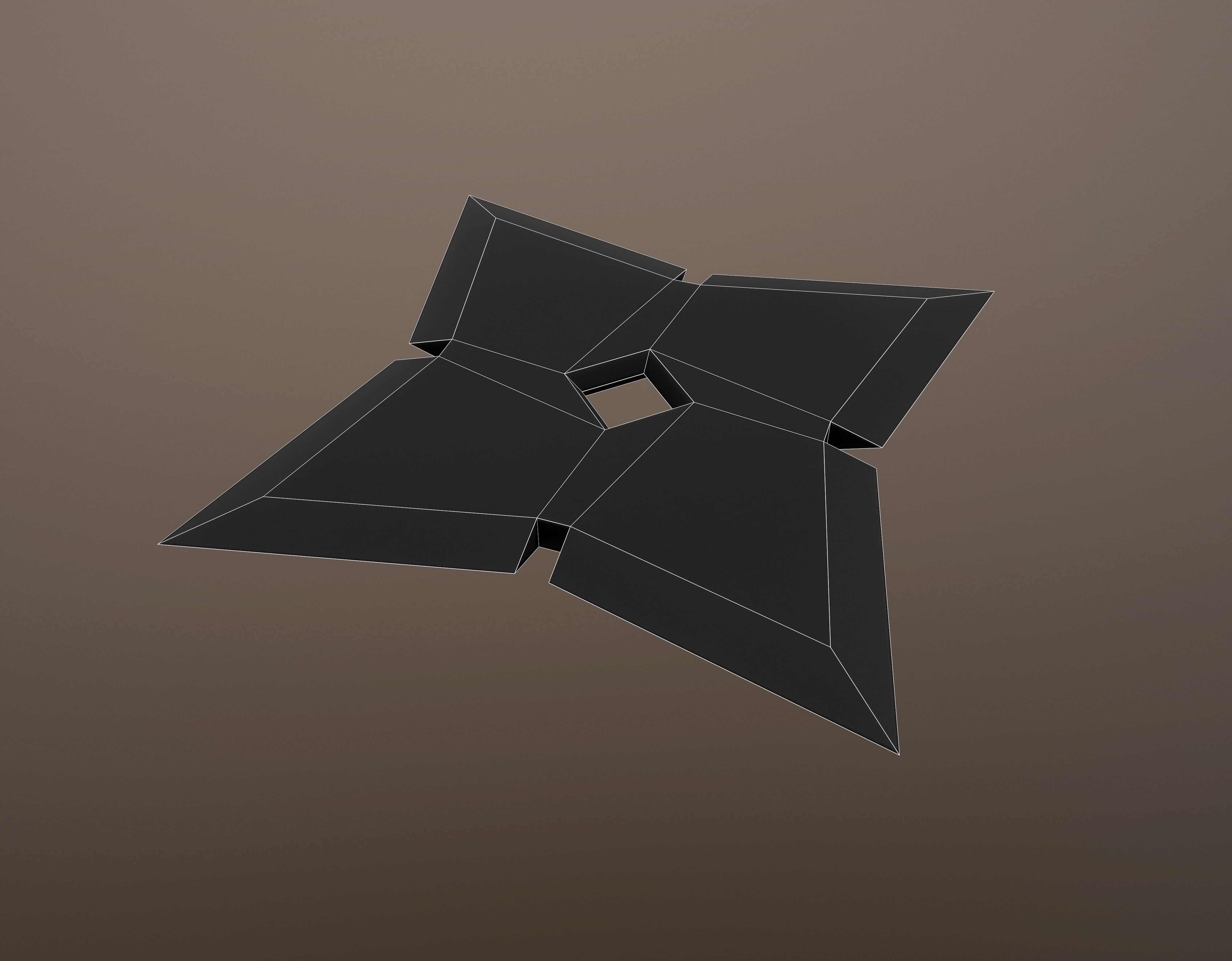 3D model Square Shuriken VR / AR / low-poly | CGTrader