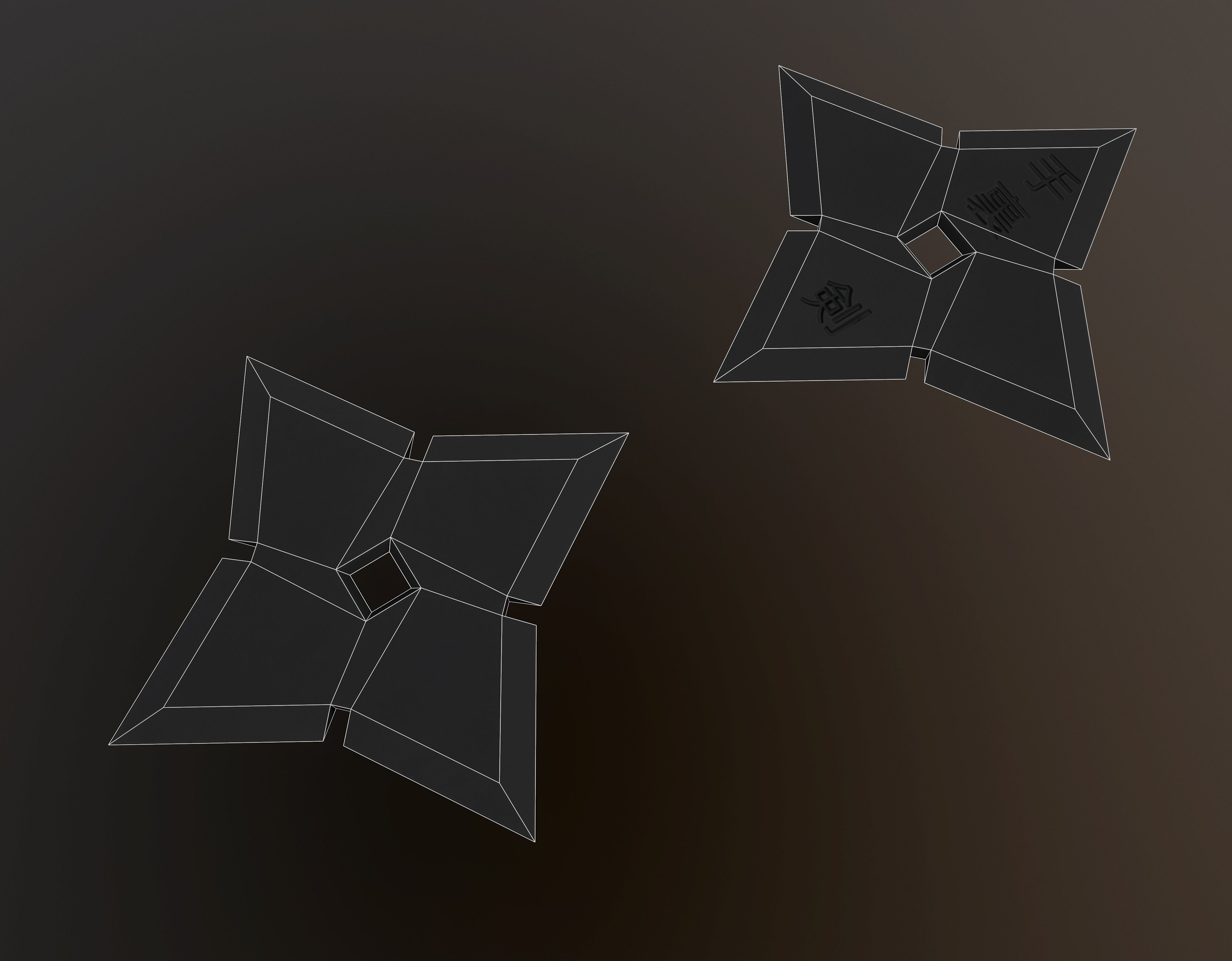 3D model Square Shuriken VR / AR / low-poly | CGTrader