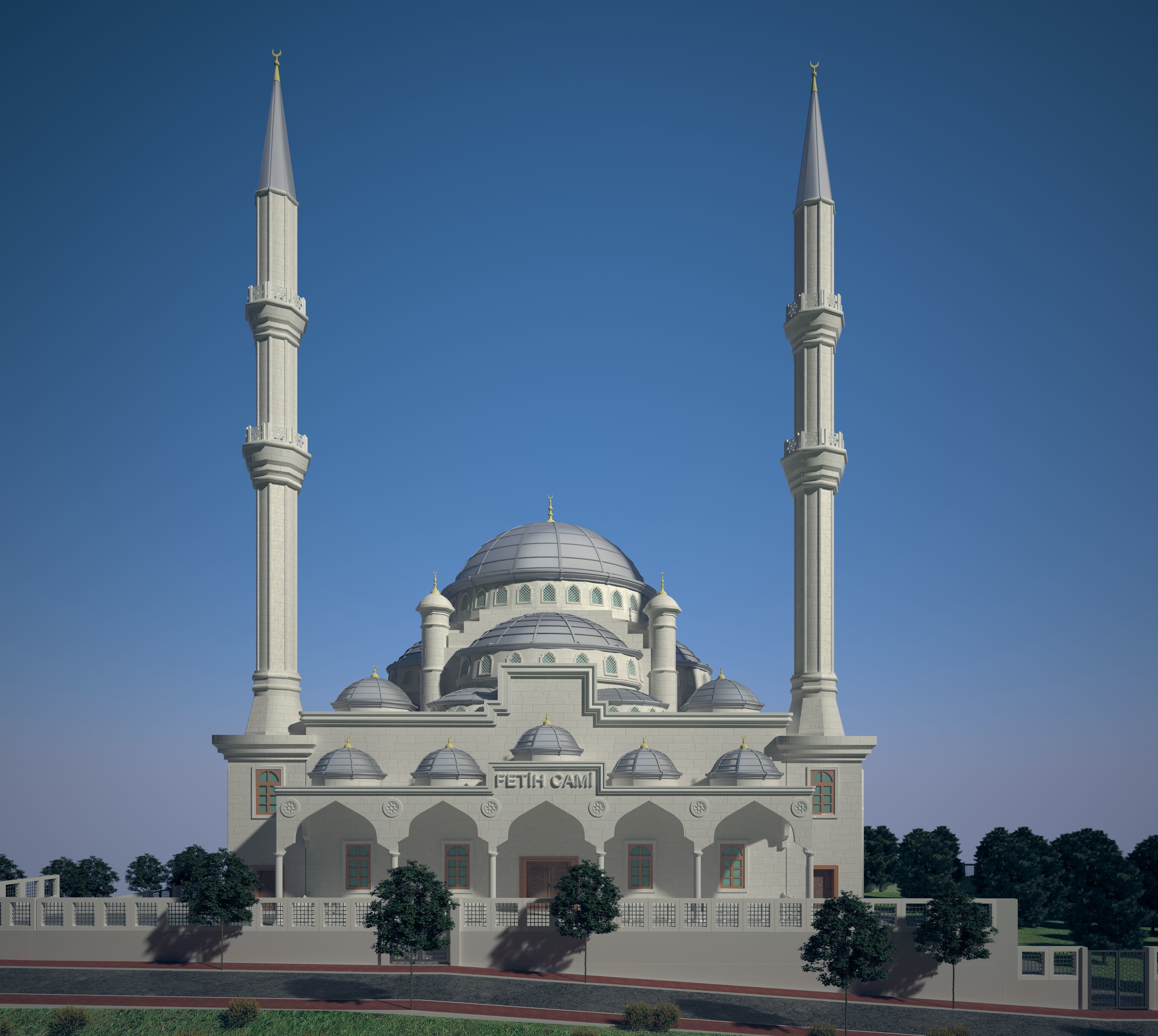 CLASSICAL OTTOMAN EMPIRE MOSQUE 3D model | CGTrader