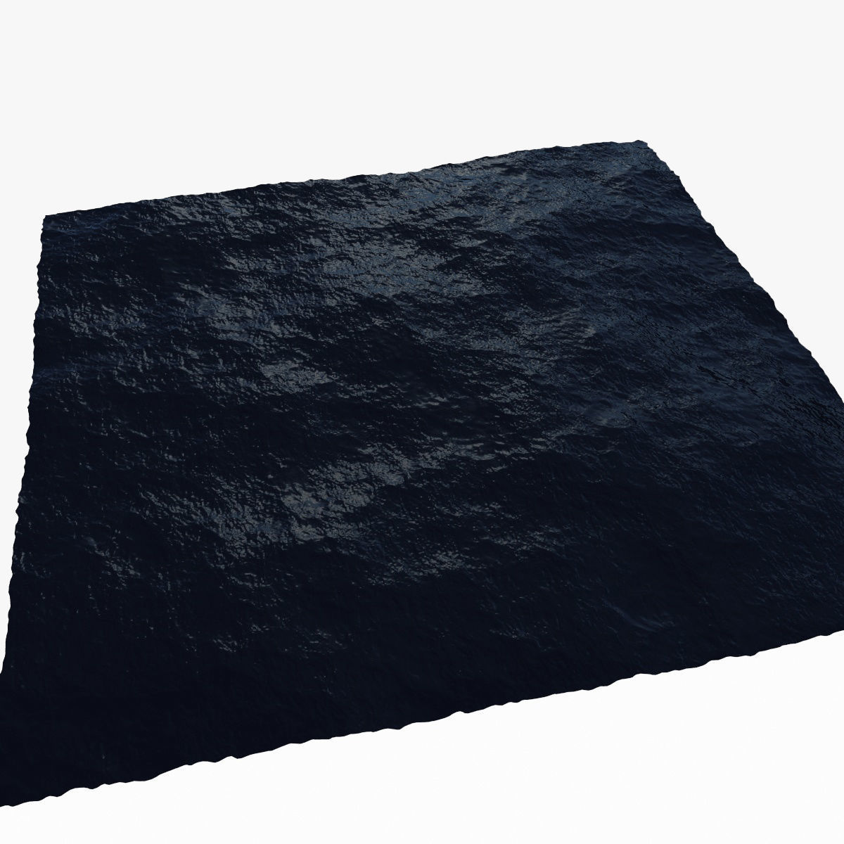 Ocean square of water 3D model animated | CGTrader