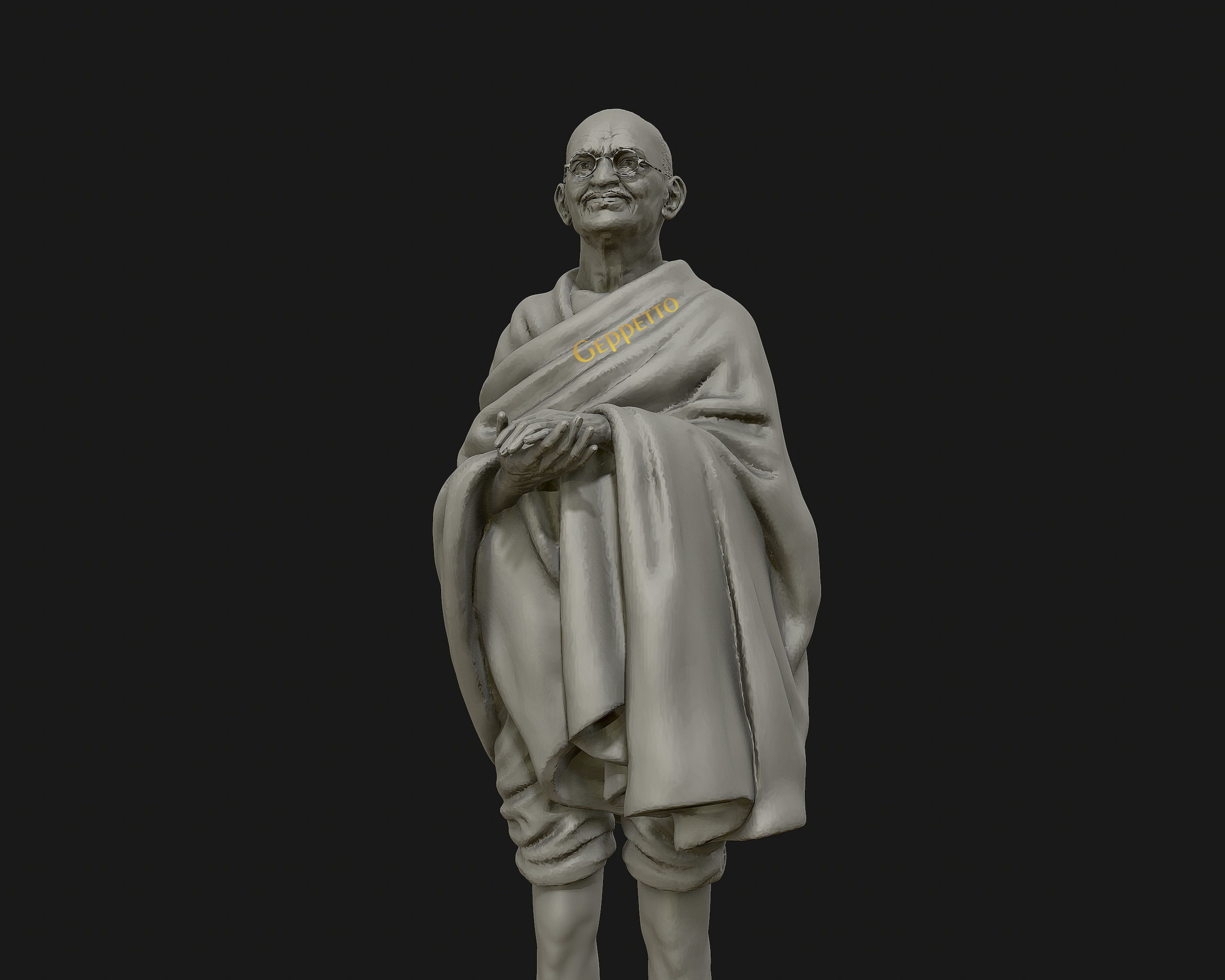 Mahatma Gandhi 3D printable model 3D model 3D printable | CGTrader