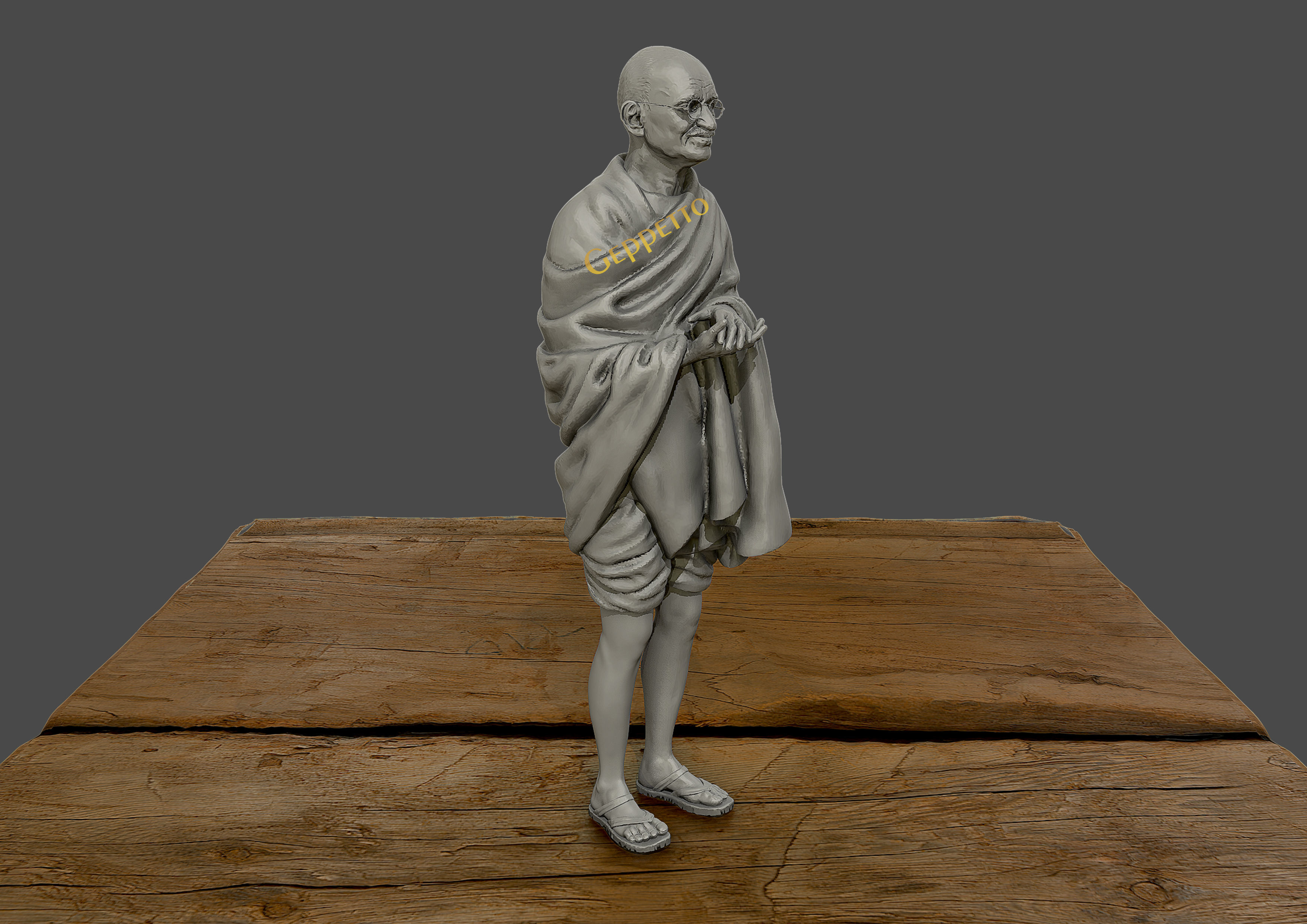 Mahatma Gandhi 3D printable model 3D model 3D printable | CGTrader