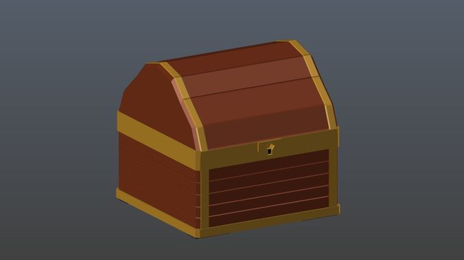 3D model Low poly chest VR / AR / low-poly | CGTrader