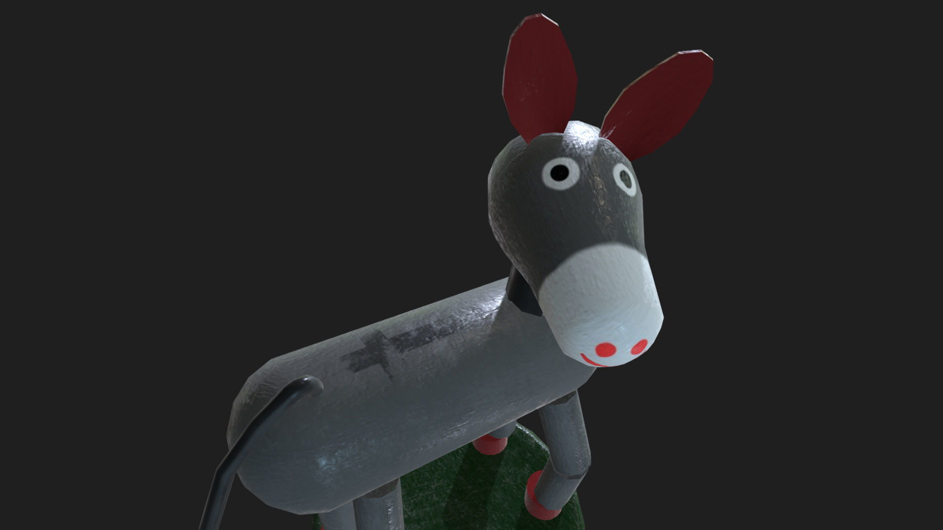 3D model Donkey Push Up VR / AR / low-poly | CGTrader