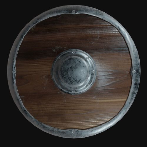 3D model 3rd person round shield VR / AR / low-poly | CGTrader