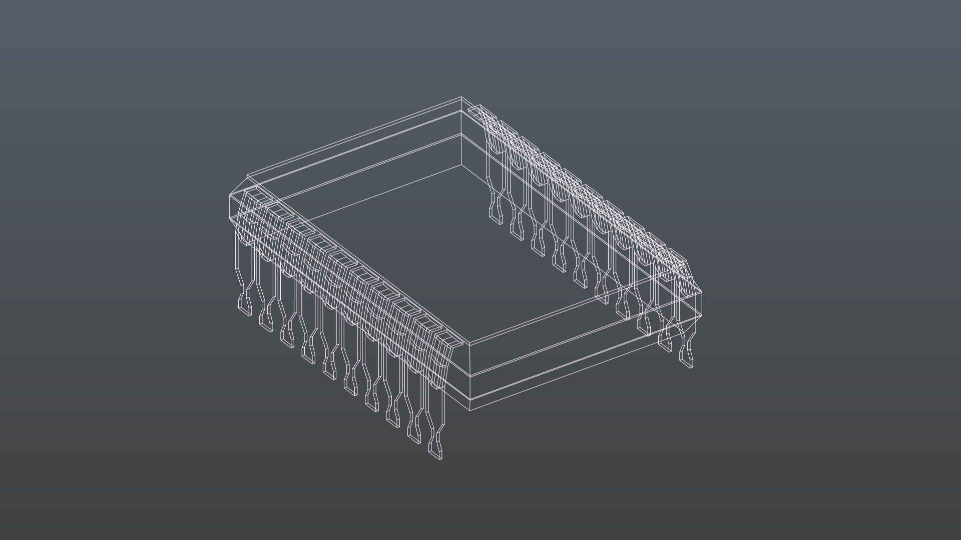3D model Low poly Chip VR / AR / low-poly | CGTrader
