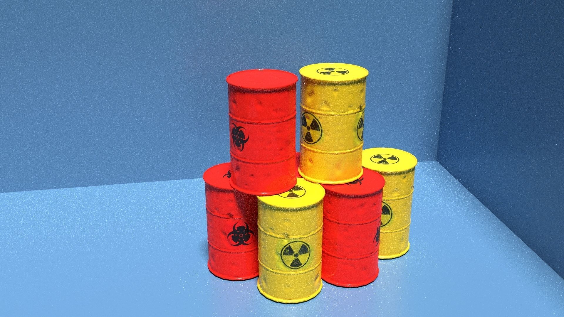 3D model nuclear barrel game asset VR / AR / low-poly | CGTrader