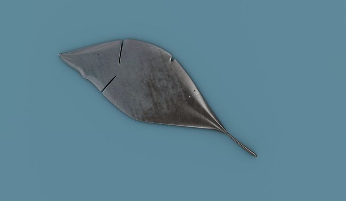 Metal Feather 3D model | CGTrader
