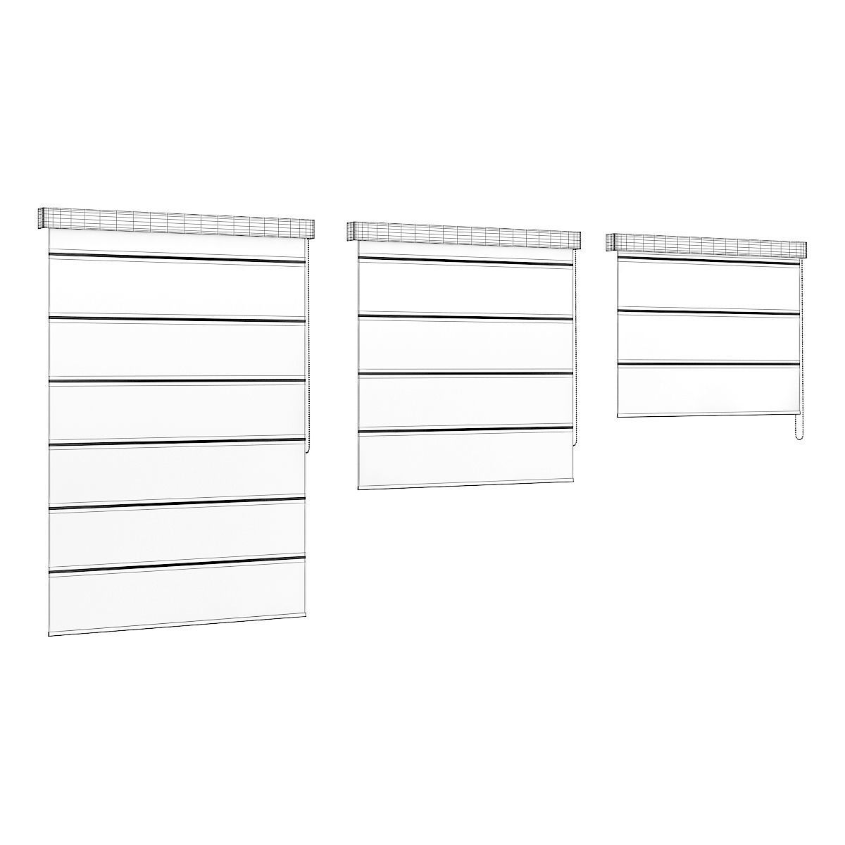 Grey Window Blinds 3D model | CGTrader