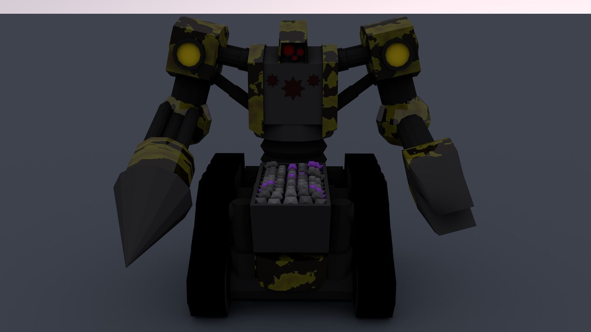 3D model Mining robot VR / AR / low-poly | CGTrader