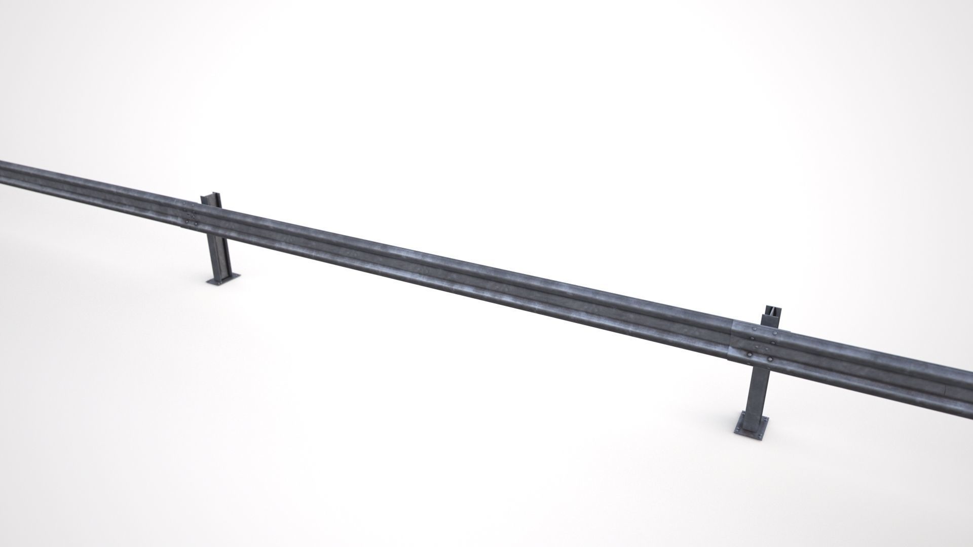 Guardrail metal rod 3D model | CGTrader