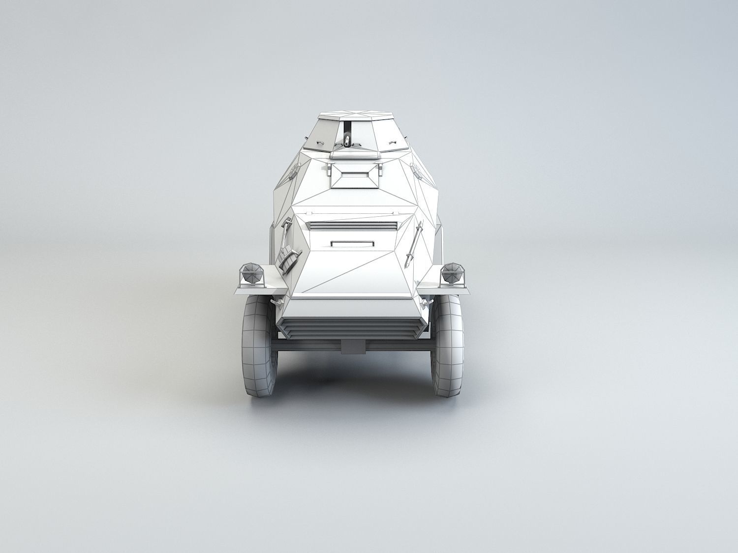 3D model Low Poly BA 64 armored scout car VR / AR / low-poly | CGTrader