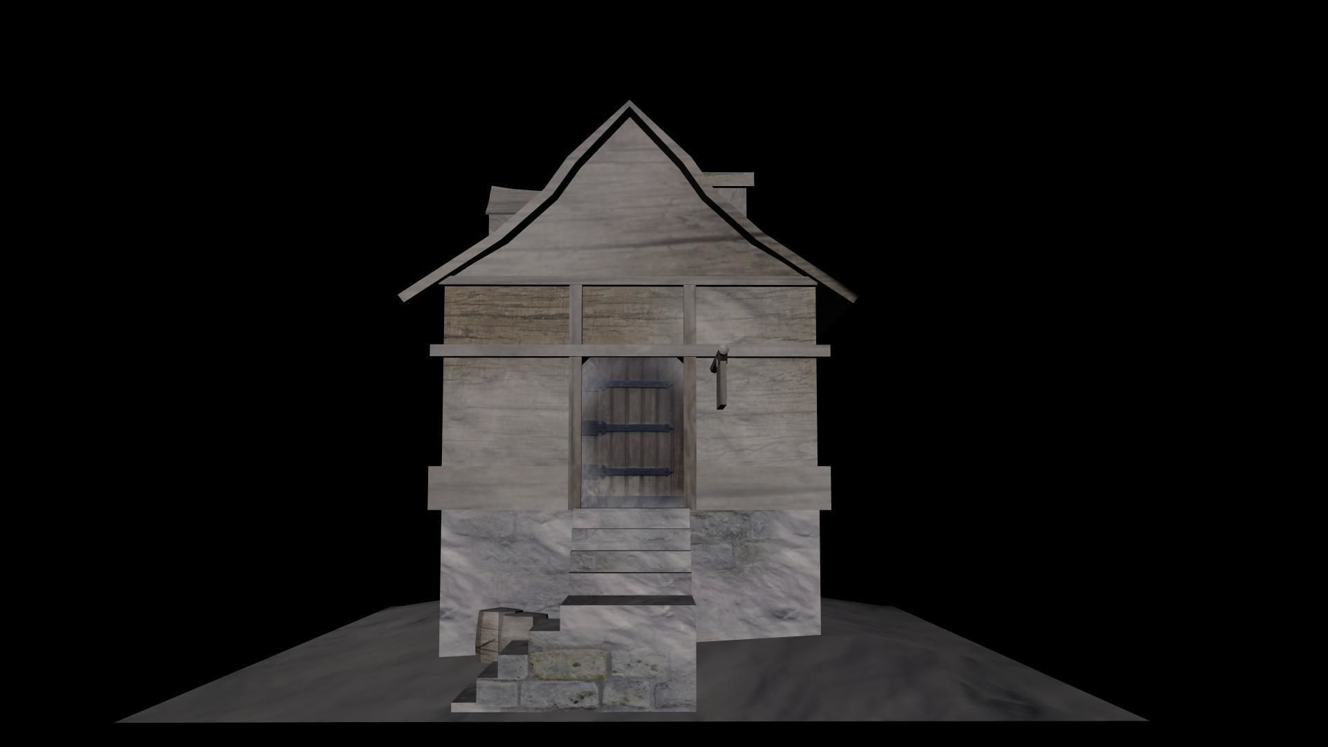 Low poly model of MMO House 4 3D model | CGTrader