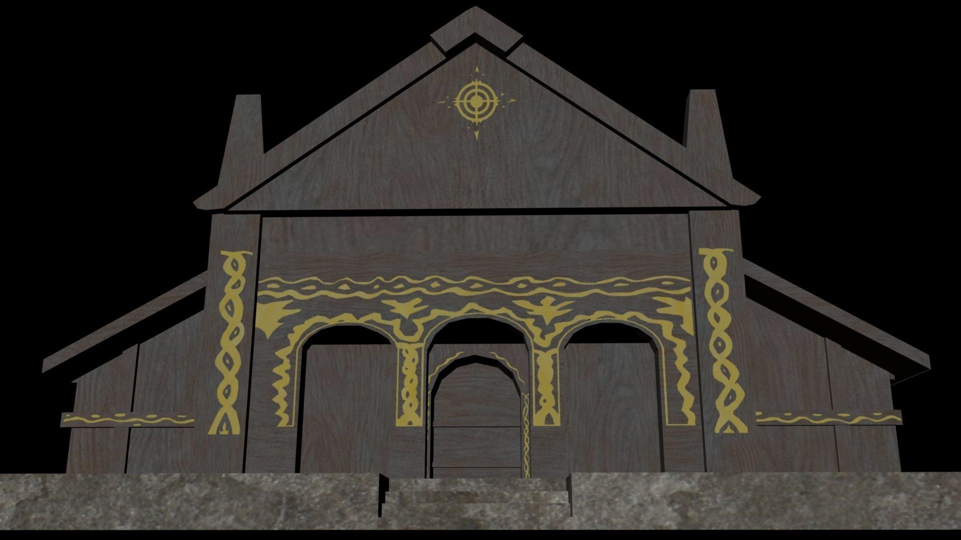 Low poly model of MMO House 2 3D model | CGTrader