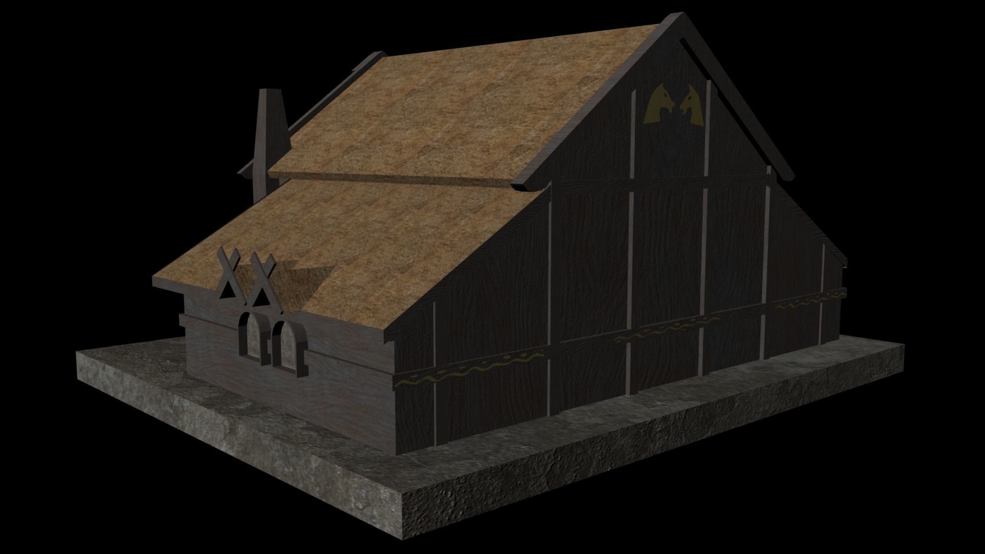 Low poly model of MMO House 2 3D model | CGTrader