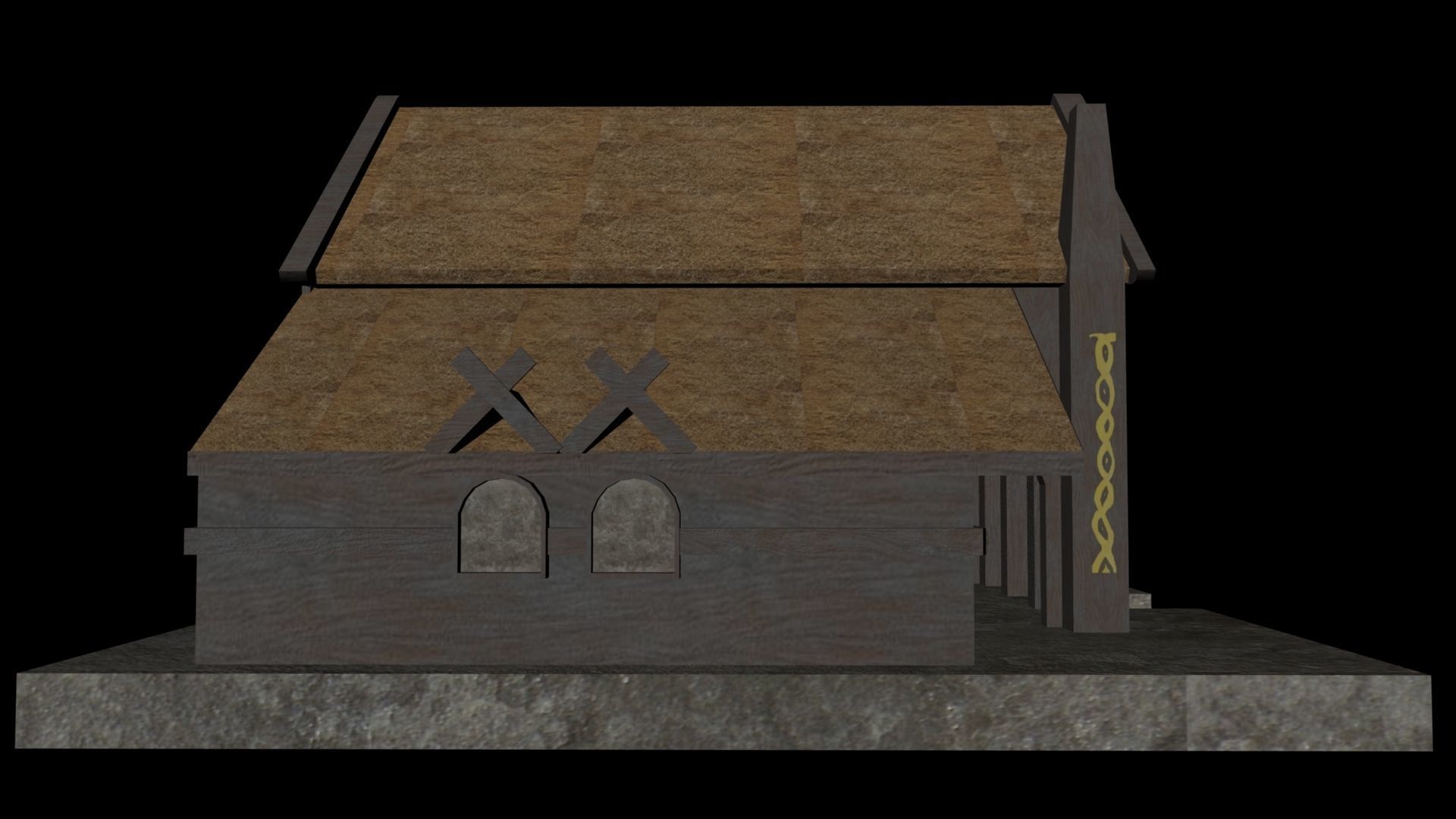 Low poly model of MMO House 2 3D model | CGTrader