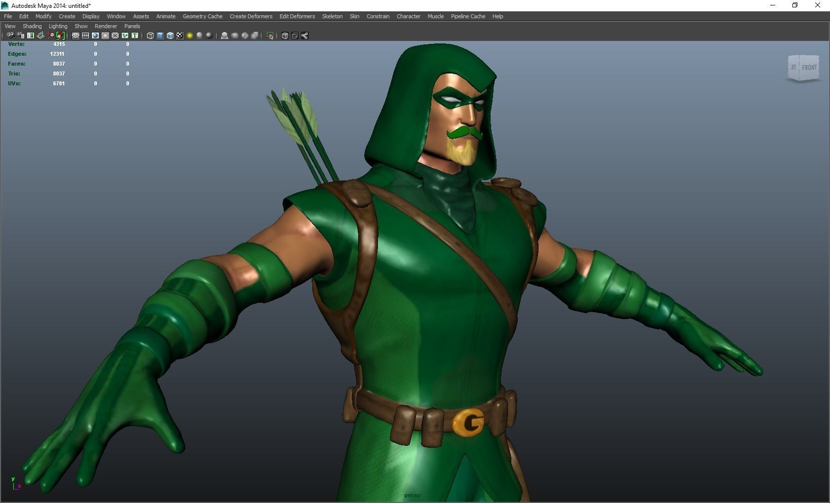 DC Model Green Arrow 3D model | CGTrader