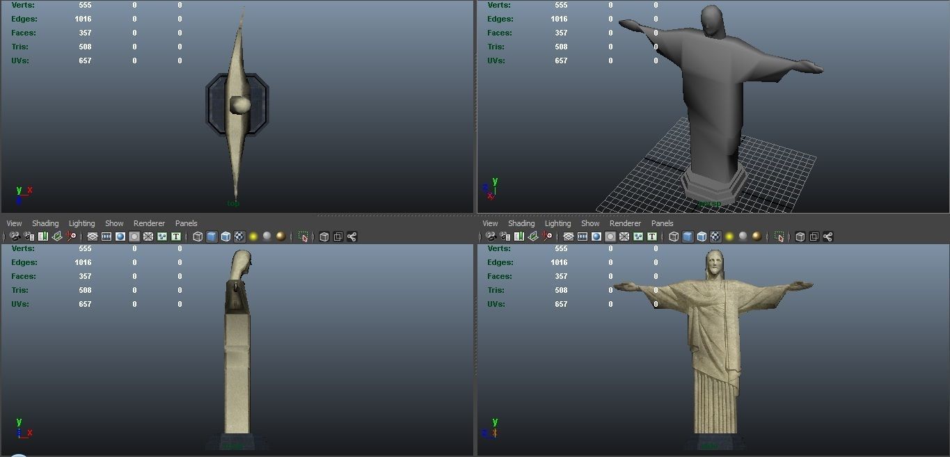 Low poly model of Jesus 3D model | CGTrader