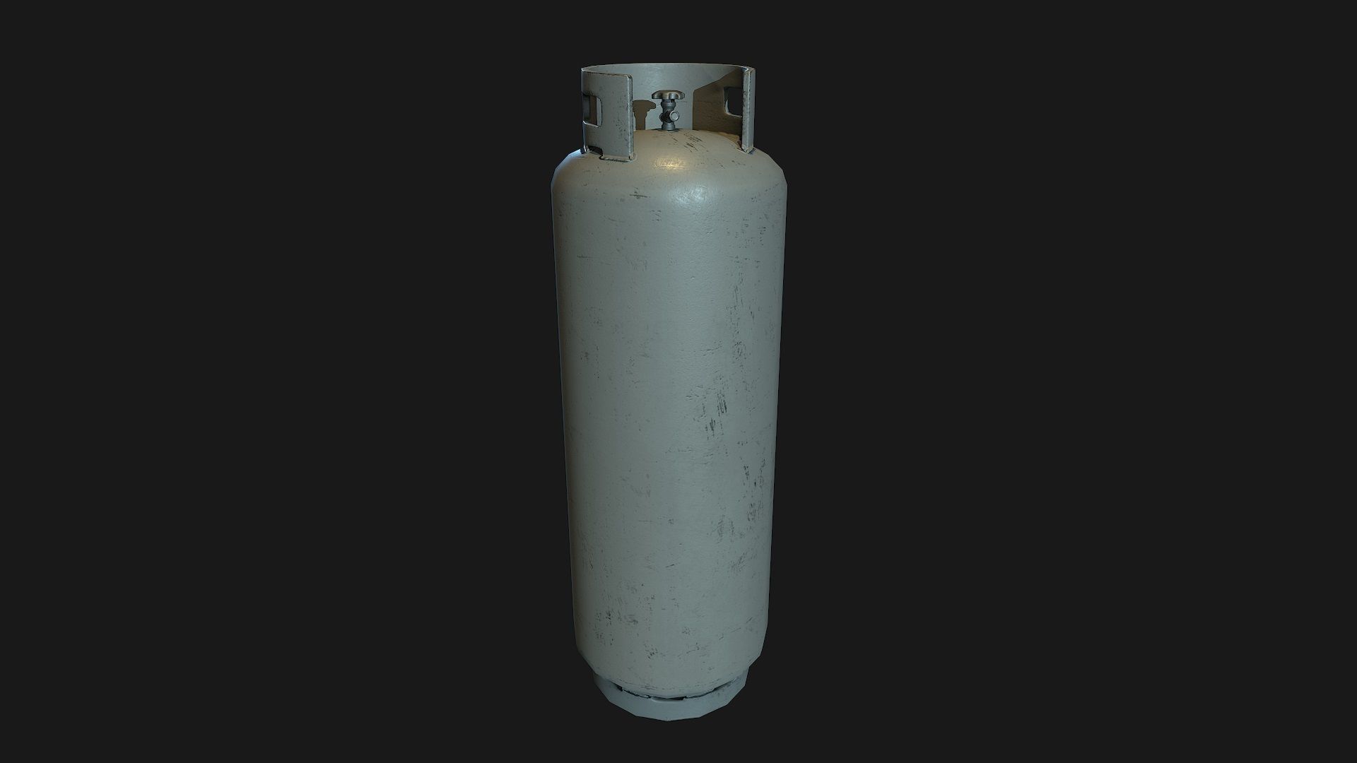 3D model Low Poly PBR 48kg Gas Bottle VR / AR / low-poly | CGTrader