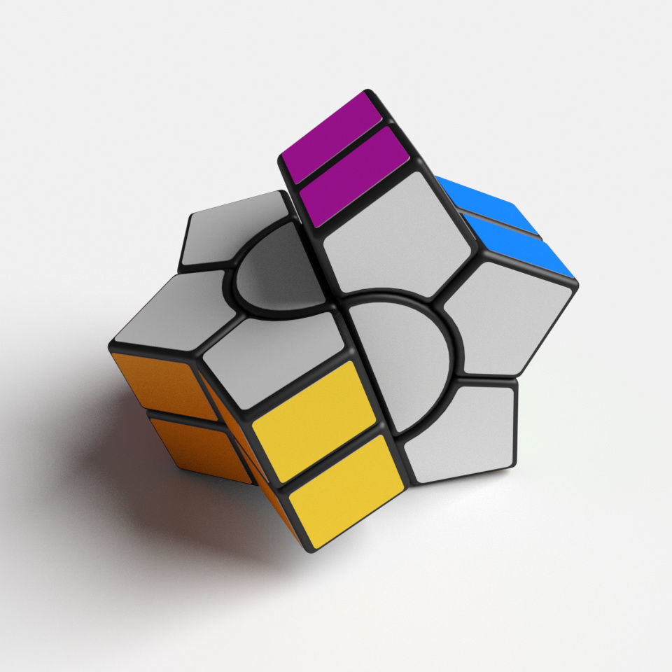 Cube puzzle hexagonal star 3D model | CGTrader