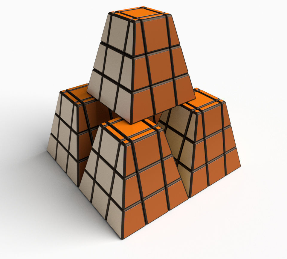 Original pyramid cube puzzle toy 3D model | CGTrader