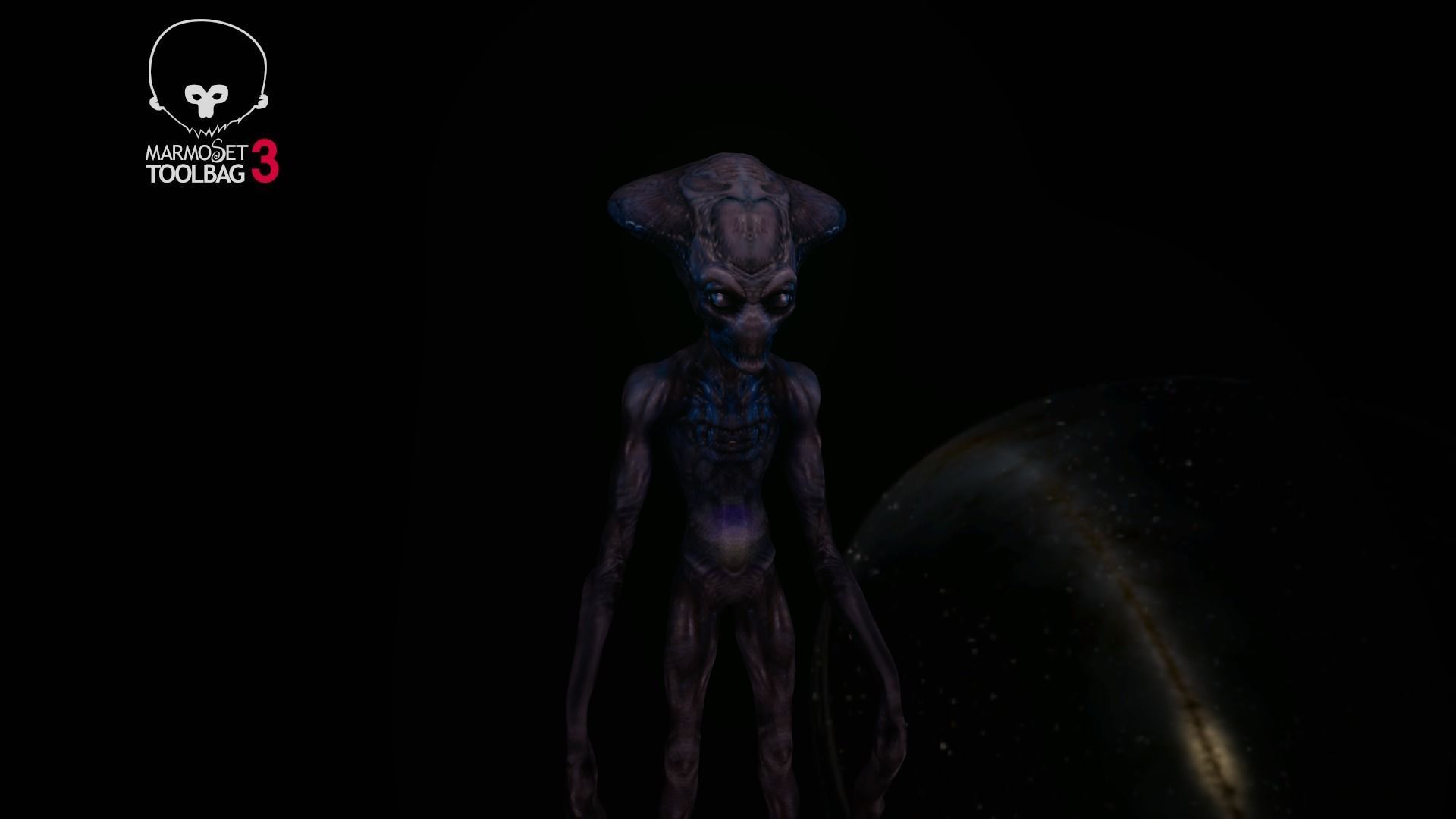 3D model Alien - Independence Day - Harvester - VR / AR / low-poly ...