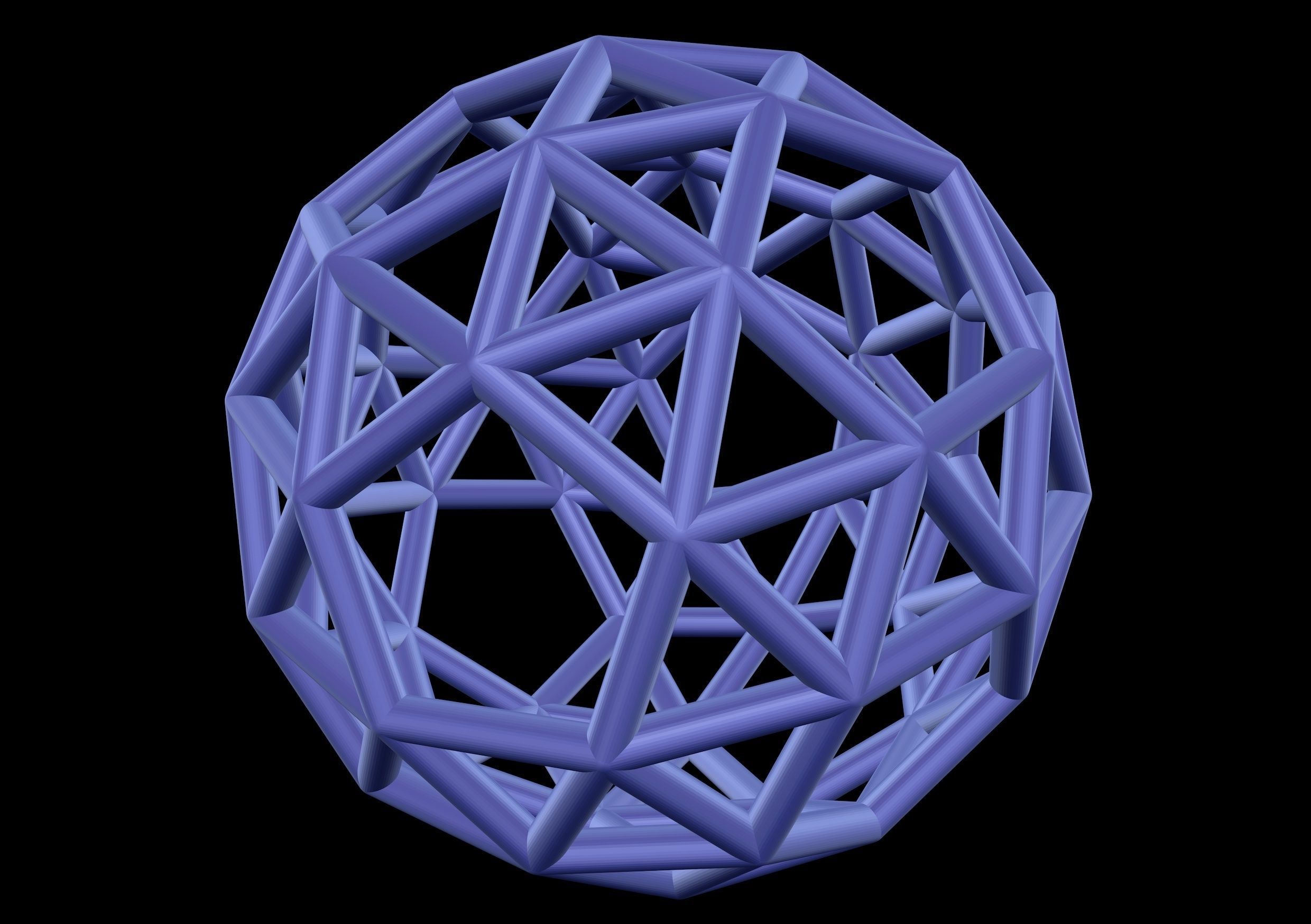 037 Mathart - Archimedean Solids - Snub Dodecahedron 01 - 10 cm 3D ...