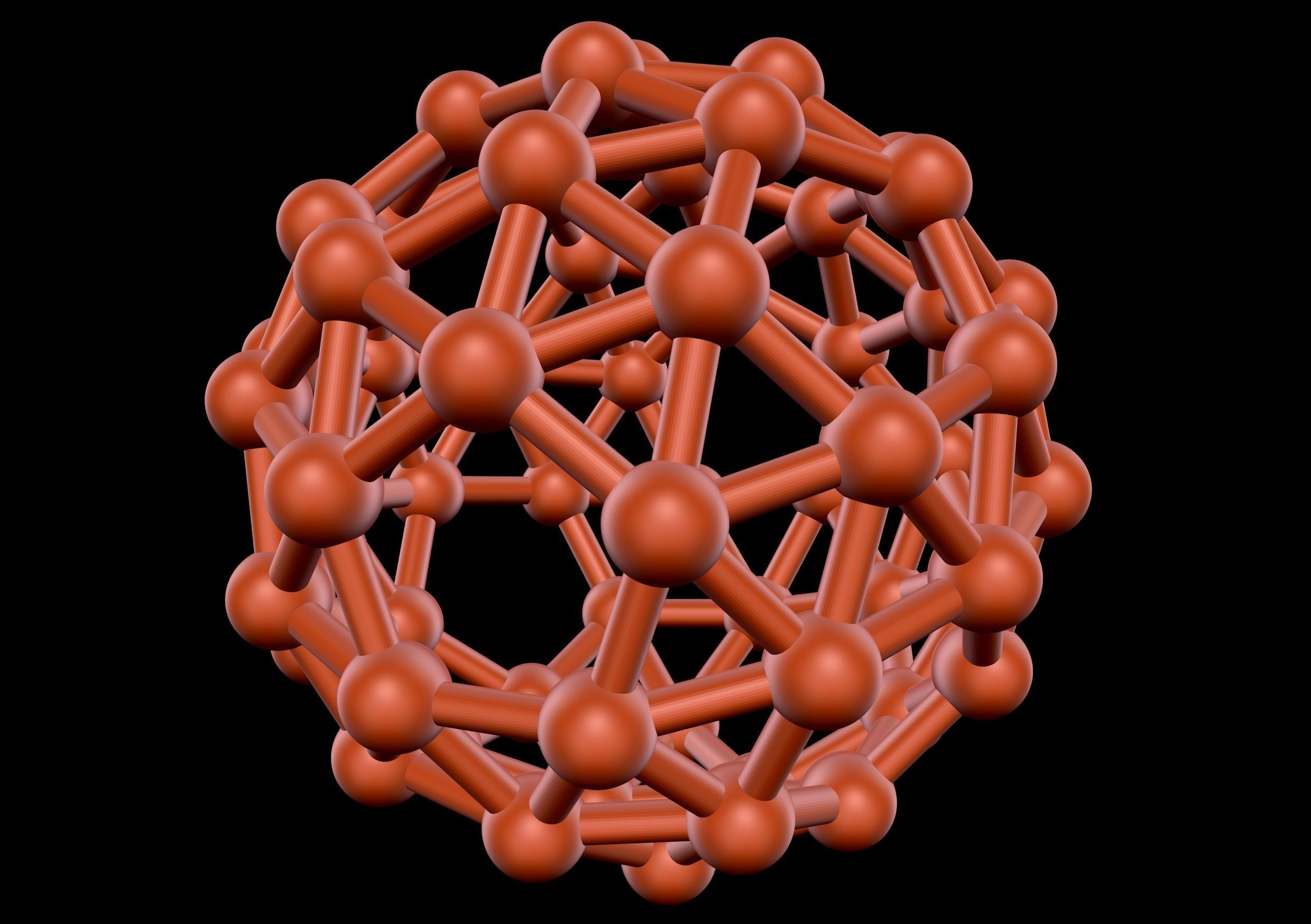 039 Mathart - Archimedean Solids - Snub Dodecahedron 03 - 10 cm 3D ...