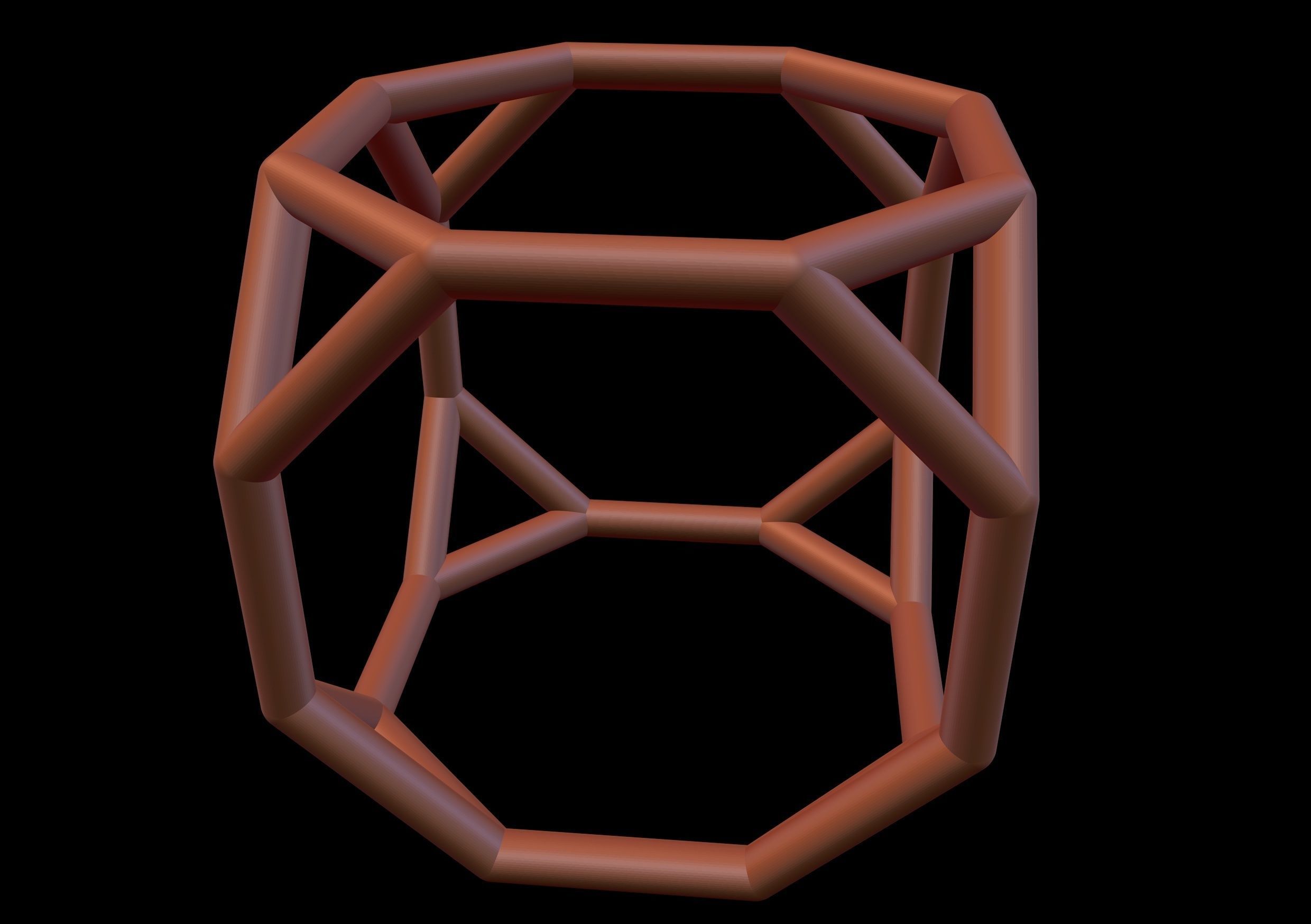 040 Mathart - Archimedean Solids - Truncated Cube 01 - 10 cm 3D model ...